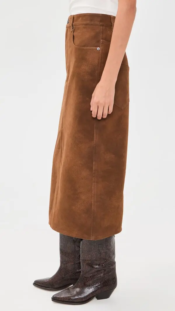 Isabel Marant Étoile Bisane Faux Suede Skirt