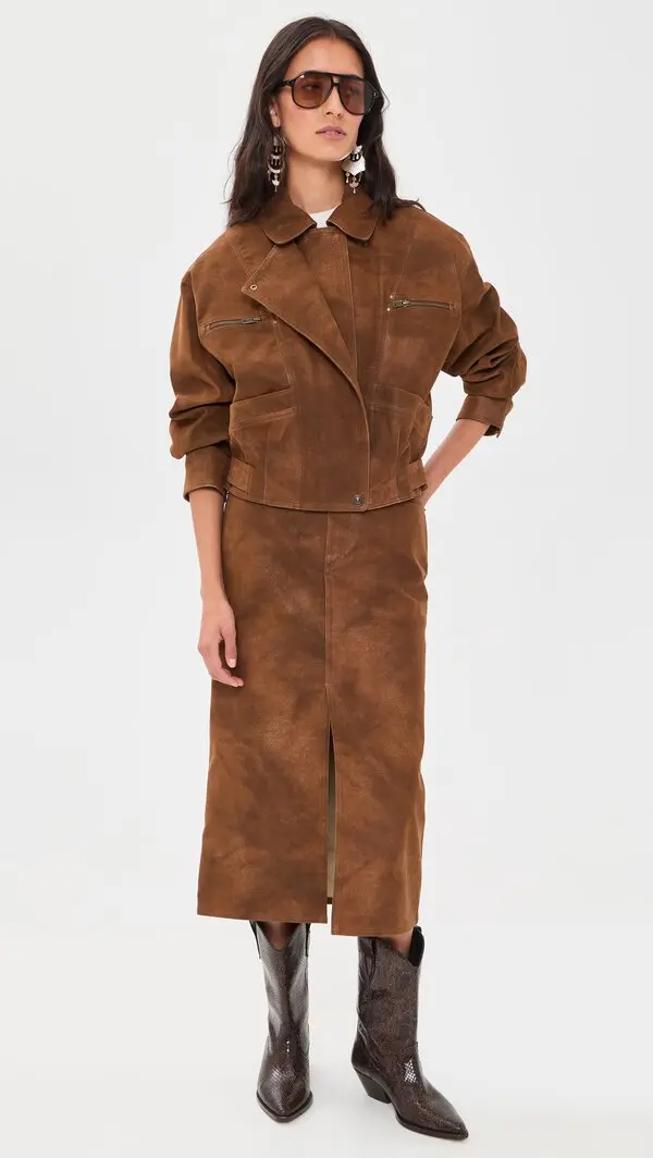 Isabel Marant Étoile Bisane Faux Suede Skirt