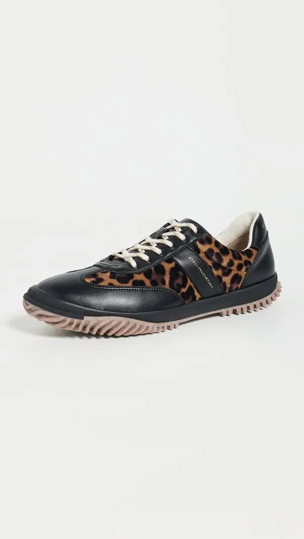 Stella McCartney Alter Mat & Leopard Printed Velvet Sneakers