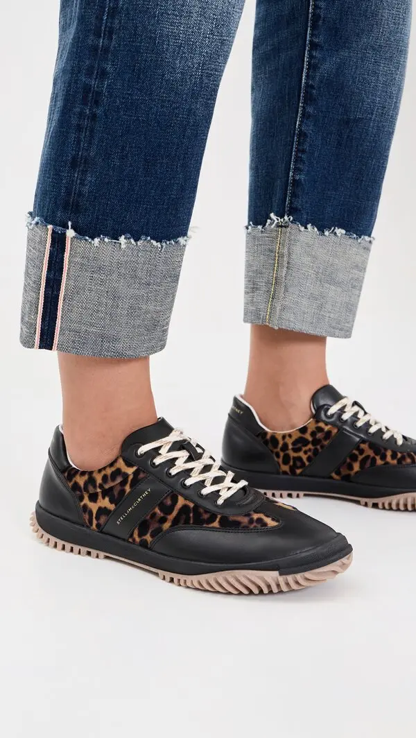 Stella McCartney Alter Mat & Leopard Printed Velvet Sneakers