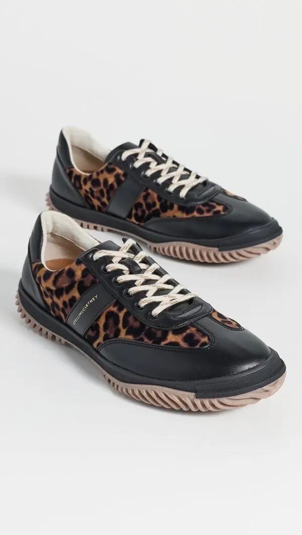 Stella McCartney Alter Mat & Leopard Printed Velvet Sneakers