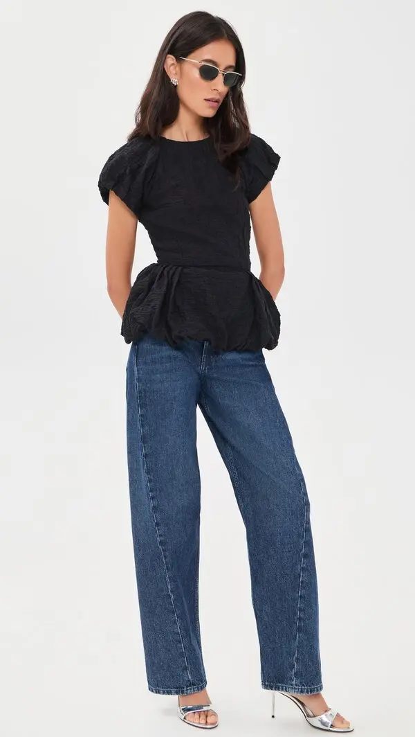 MSGM Peplum Blouse