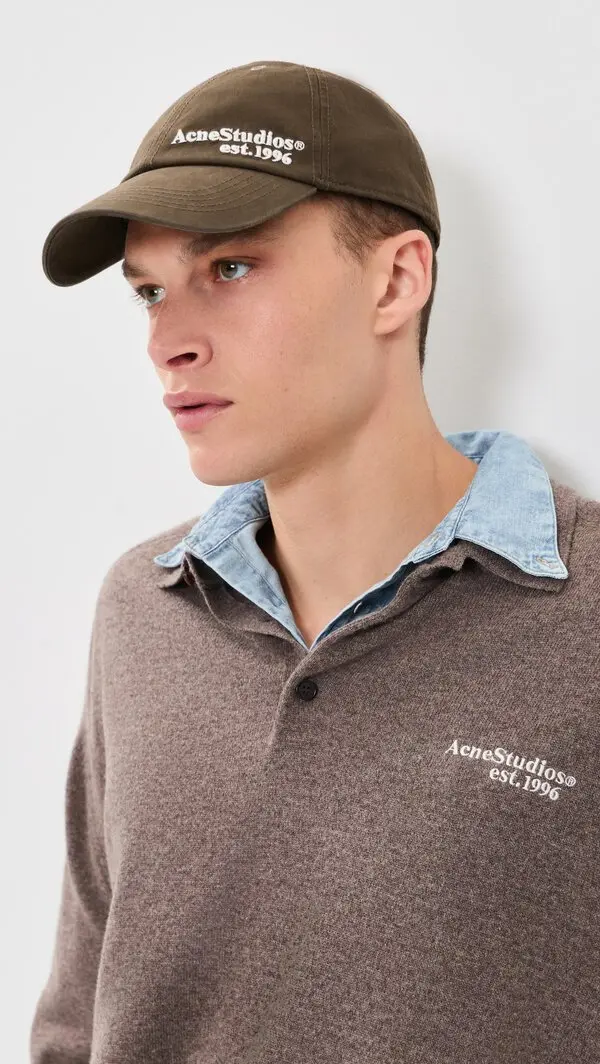 Acne Studios Cuddy Waxed Cotton Canvas Cap