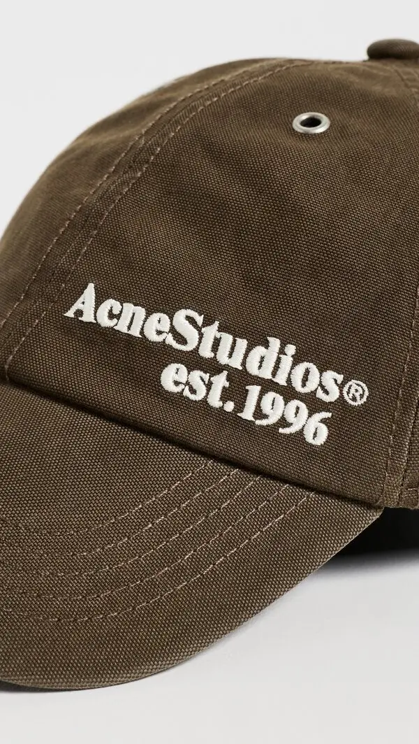 Acne Studios Cuddy Waxed Cotton Canvas Cap