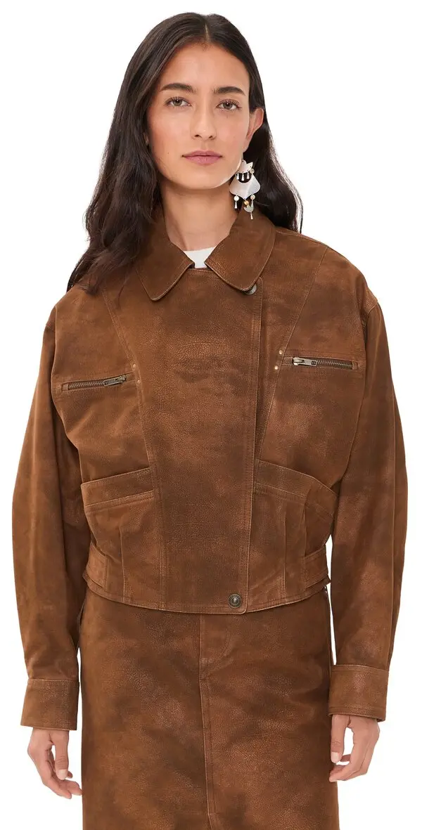 Isabel Marant Étoile Belma Bomber Jacket - Brown