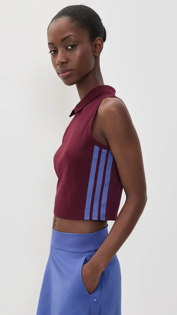 Adidas Beyond Crop Polo Tank