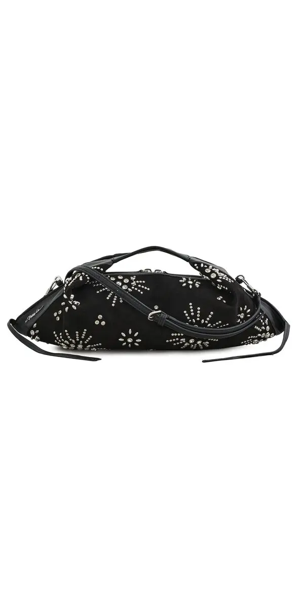 3.1 Phillip Lim Studded Faux Suede Mini Luna Crossbody Bag