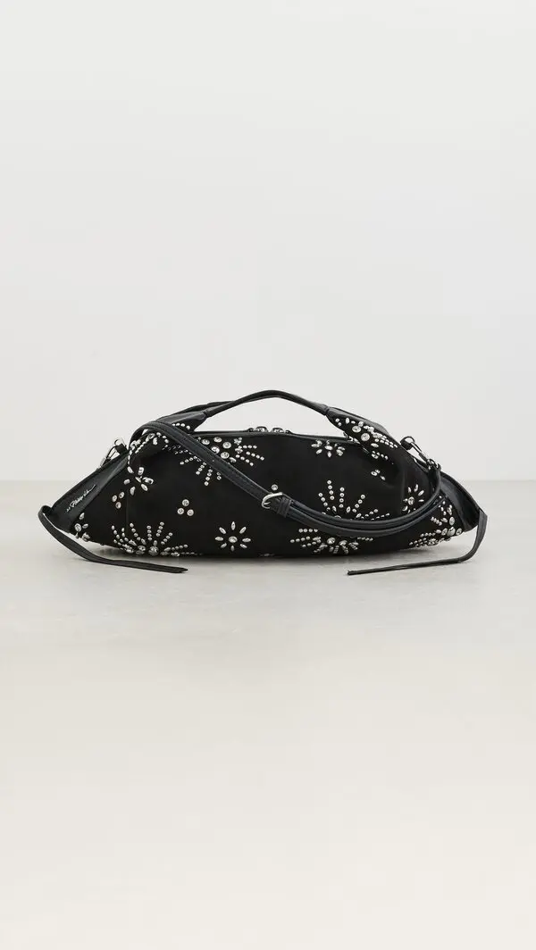 3.1 Phillip Lim Studded Faux Suede Mini Luna Crossbody Bag