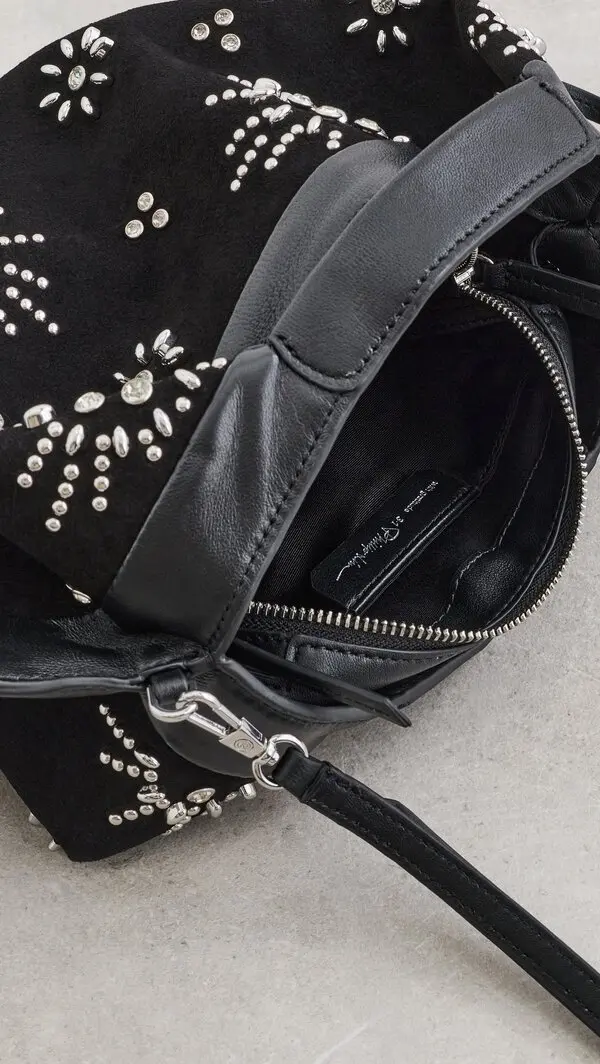 3.1 Phillip Lim Studded Faux Suede Mini Luna Crossbody Bag