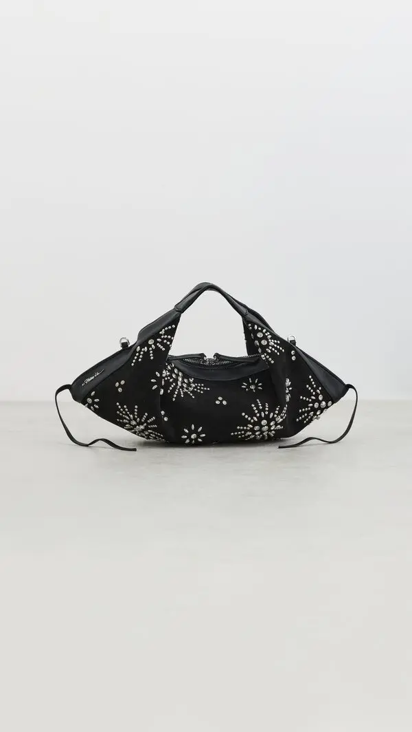 3.1 Phillip Lim Studded Faux Suede Mini Luna Crossbody Bag