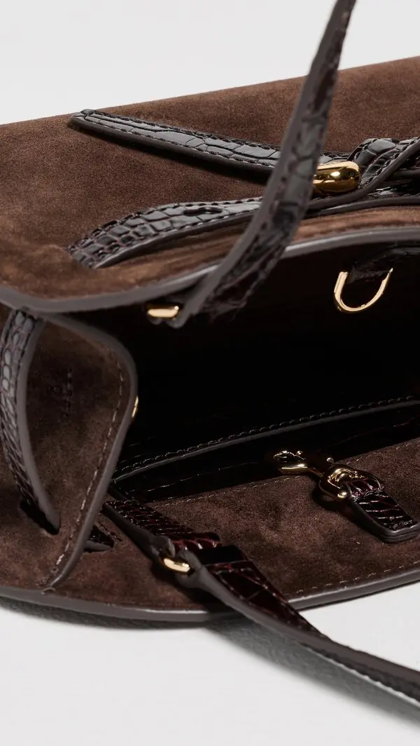 Tory Burch Romy Suede Small Bauletto Bag
