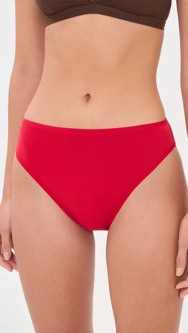 Natori Bliss Bare Cotton High Cut Briefs 3 Pack