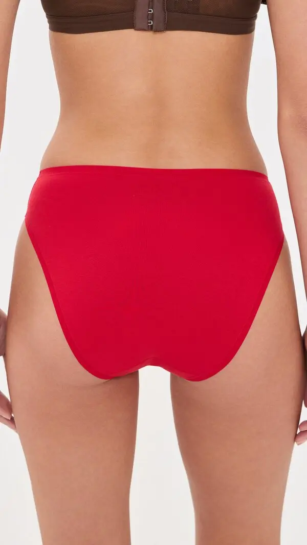 Natori Bliss Bare Cotton High Cut Briefs 3 Pack