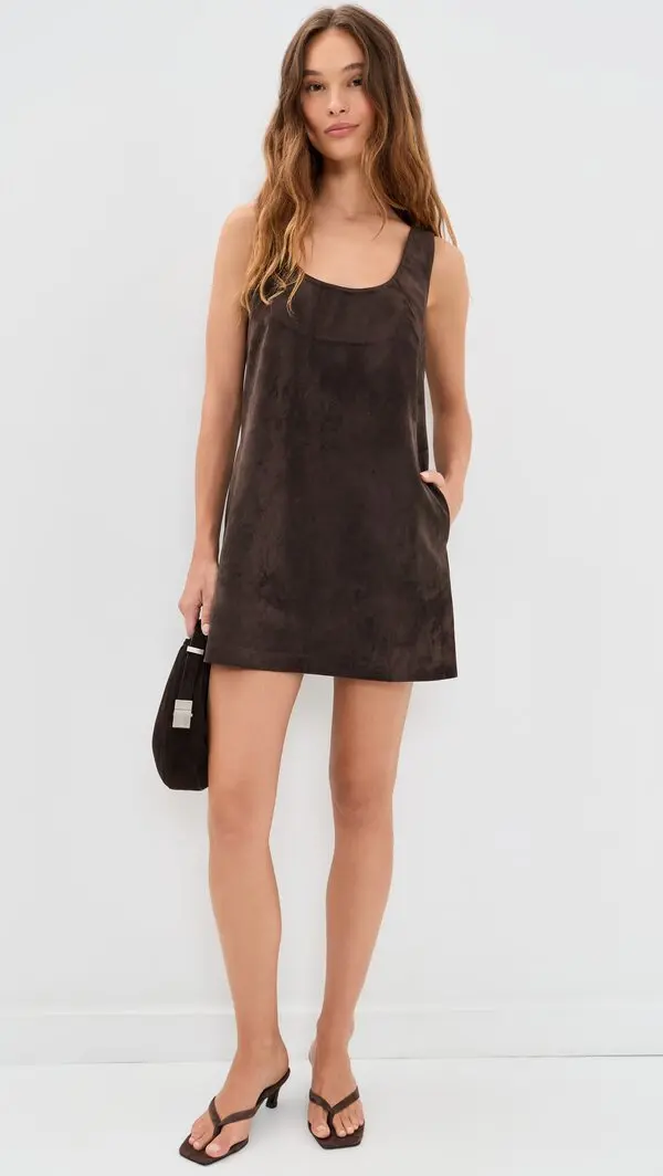Joe's Jeans Scoop Faux Suede Mini Dress