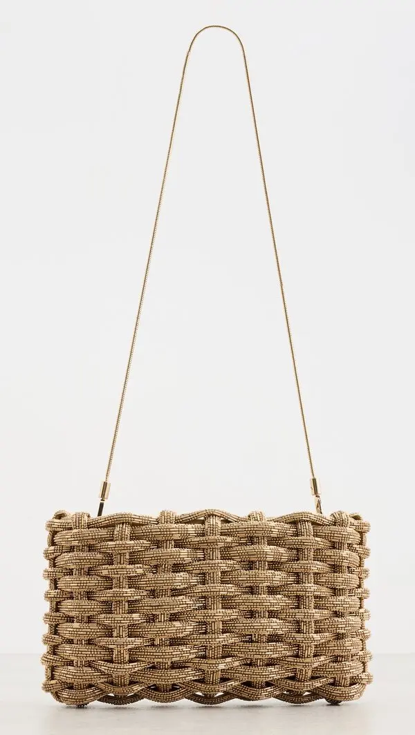 Simkhai Morgan Woven Clutch