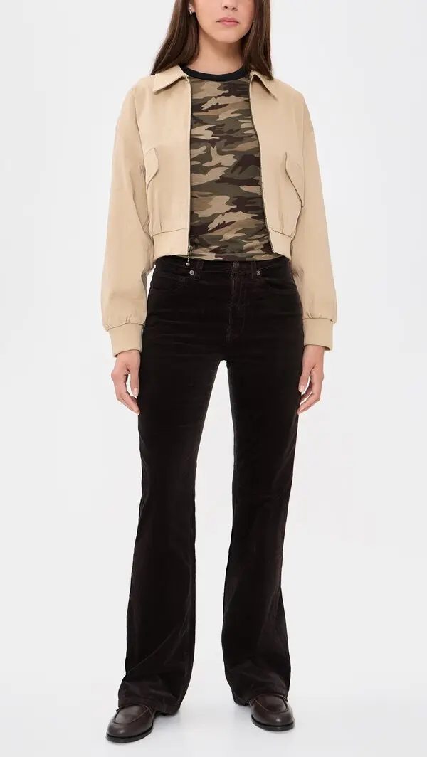 Good American Good Classic Bootcut Corduroy Pants