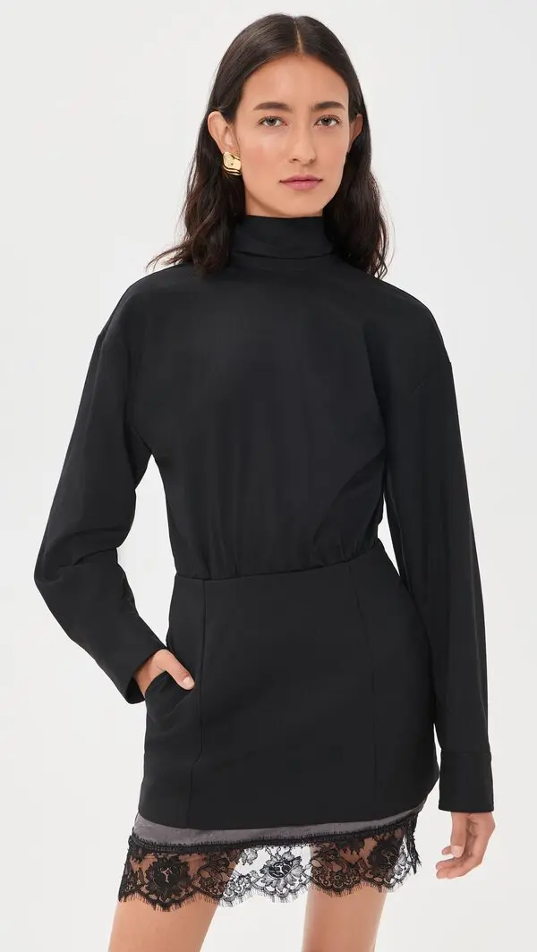 MSGM Combo Long Sleeve Dress