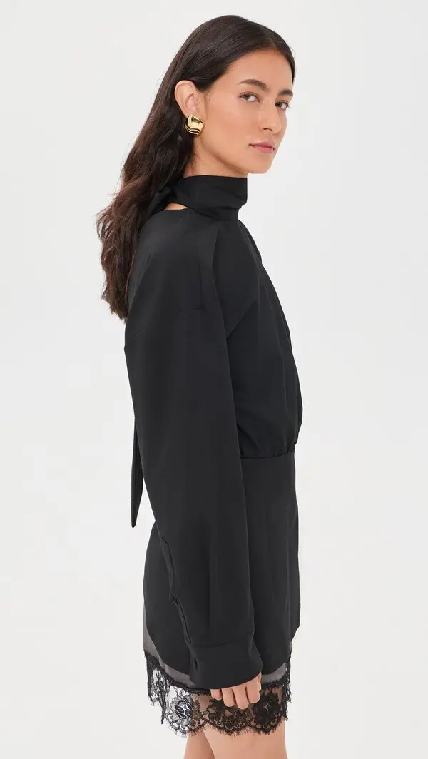 MSGM Combo Long Sleeve Dress