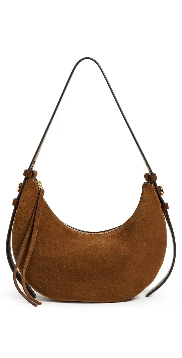 Tory Burch Romy Suede Half Moon Bag