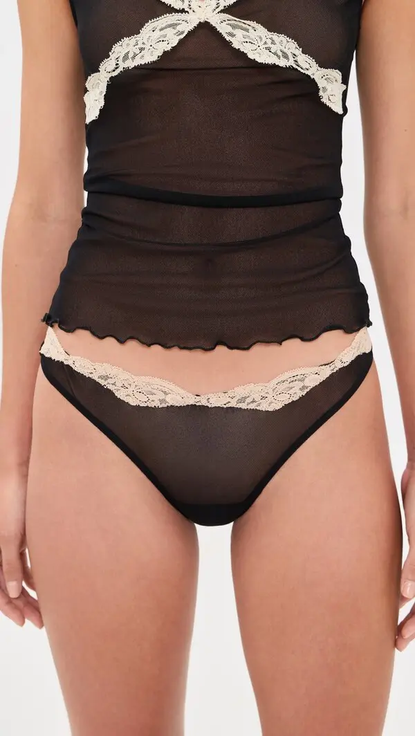 Only Hearts Tulle Lace Thong