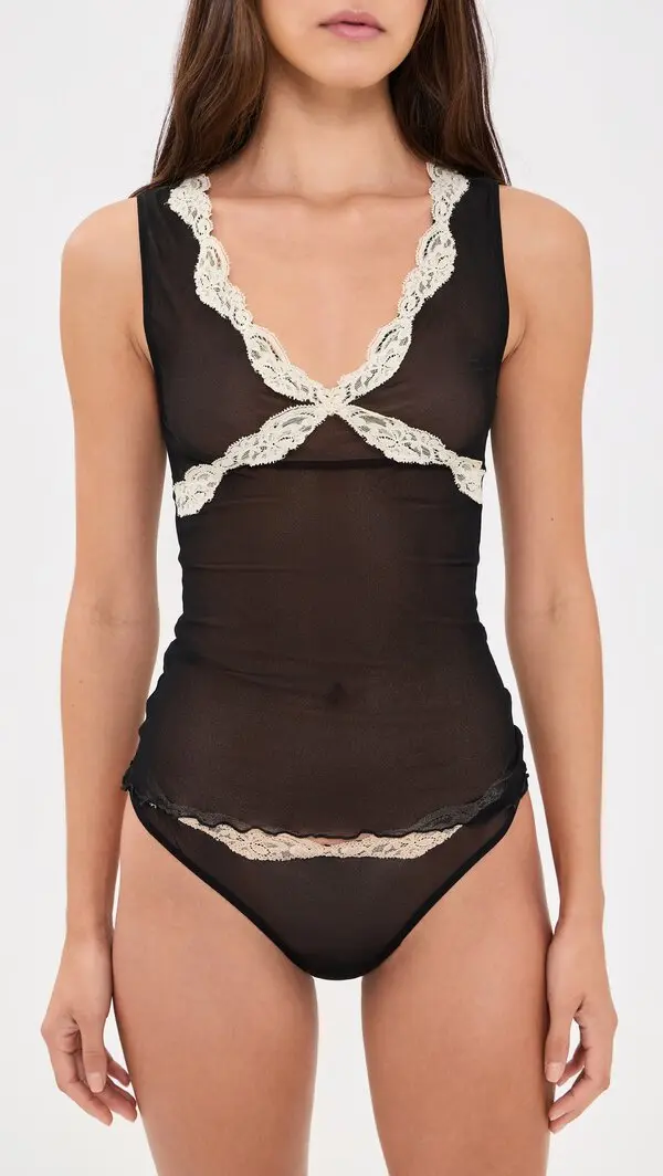 Only Hearts Tulle Lace Thong