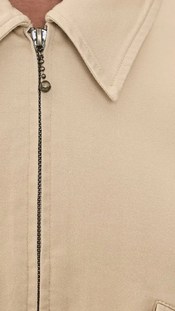 Good American The Twill Cropped Bomber Jacket