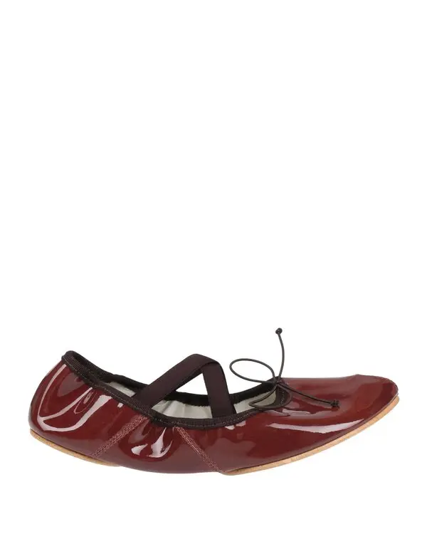 Tory Burch Ballet Flats Chocolate Size Leather