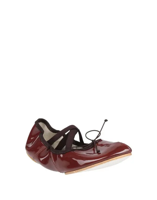Tory Burch Ballet Flats Chocolate Size Leather