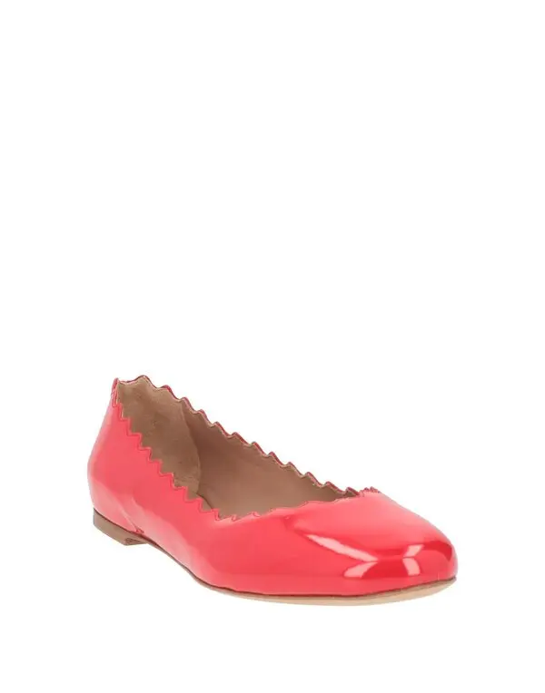 Chloé Ballet Flats Antique Rose Size Leather - Red