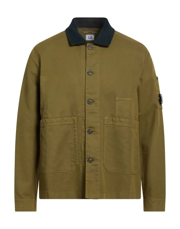 C.P. COMPANY C. P. Company Jacket Military Size Cotton, Polyamide, Elastane - Green