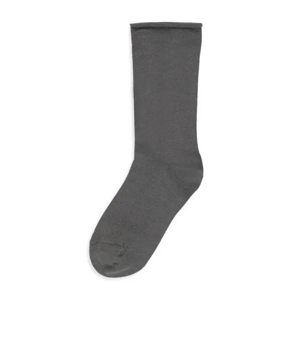 Brunello Cucinelli Metallic Knitted Socks