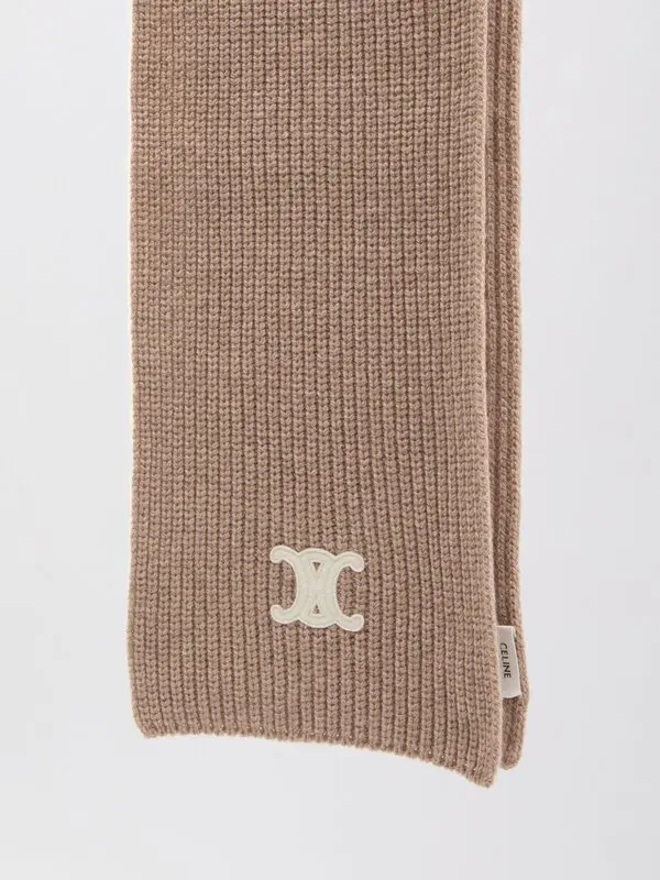 Celine Triomphe Scarf In Seamless Cashmere
