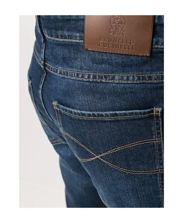 Brunello Cucinelli Slim-fit Stonewashed Jeans