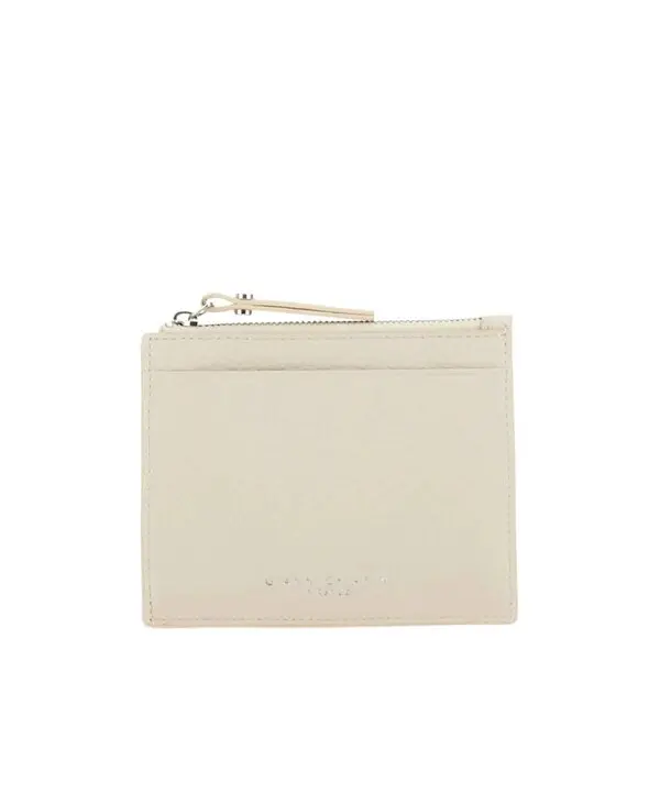 GIANNI CHIARINI Zip Card Wallet - Nude