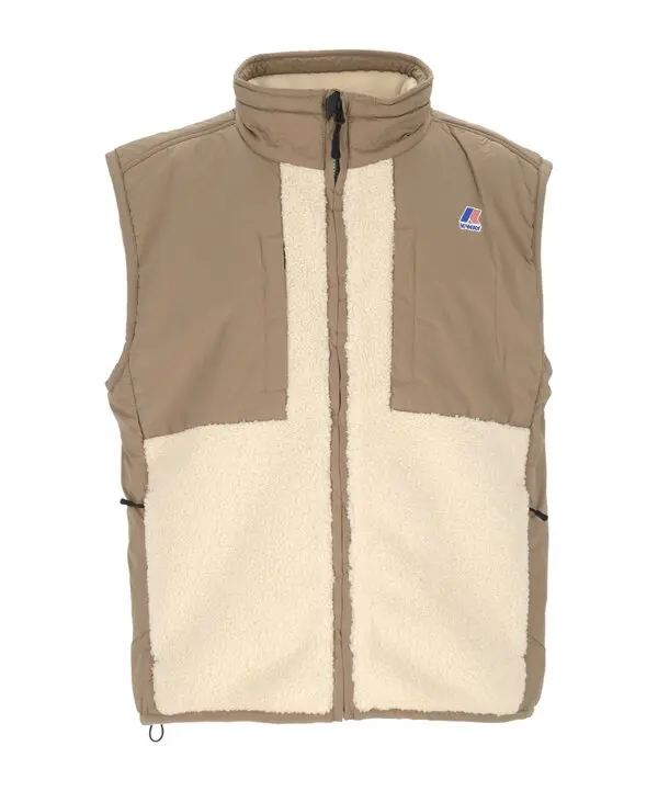 K-WAY Logo Printed Paneled Gilet