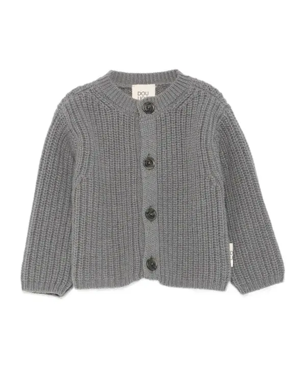 DOUUOD Chunky-knit Buttoned Cardigan