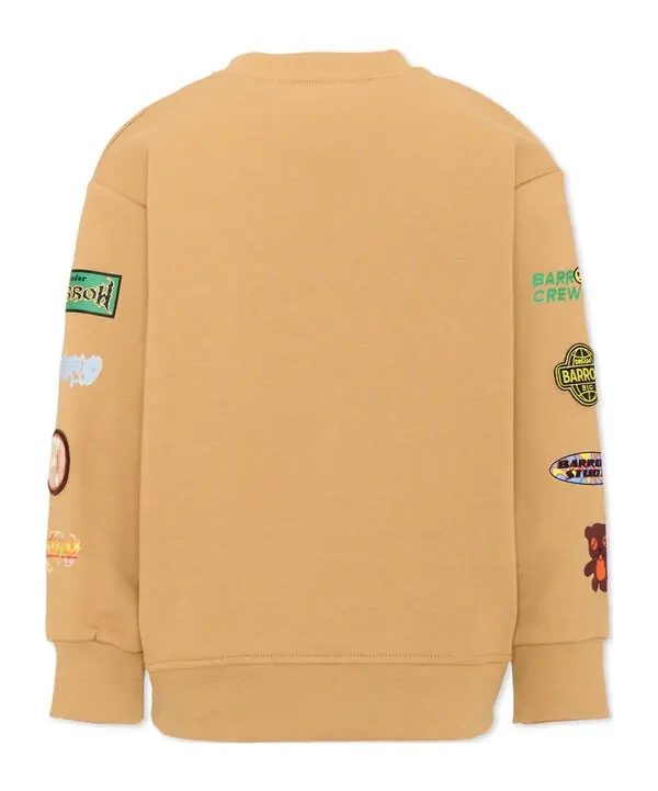 BARROW Graphic-print Patch-detail Sweatshirt