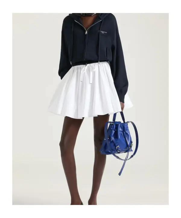 Givenchy Mini Pleated Skirt In Poplin