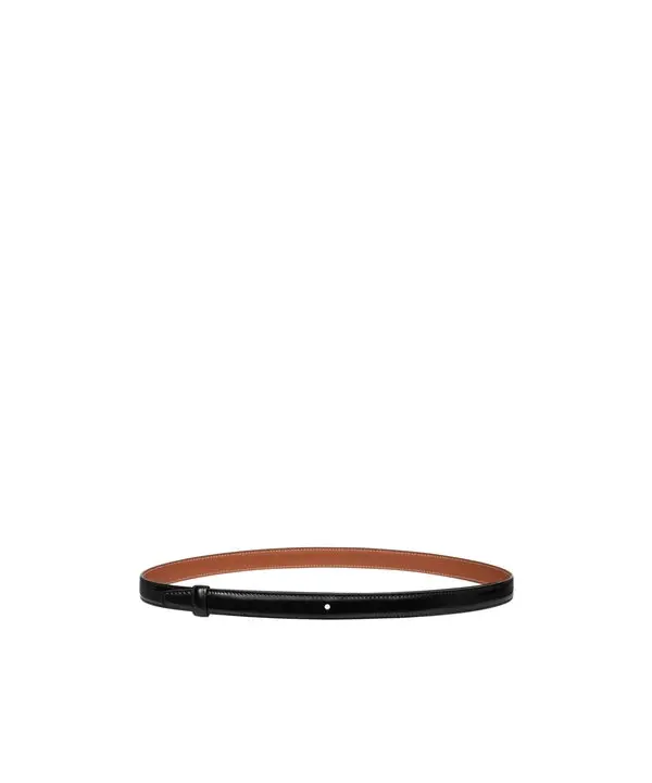 Celine Reversible Strap 18mm In Taurillon And Natural Calfskin