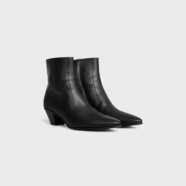 Celine Hector Zipped Boot In Calfskin