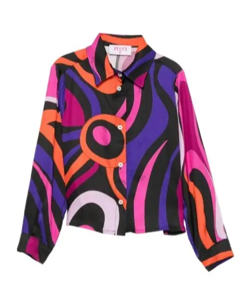 Emilio Pucci Printed Shirt - Black Fuchsia