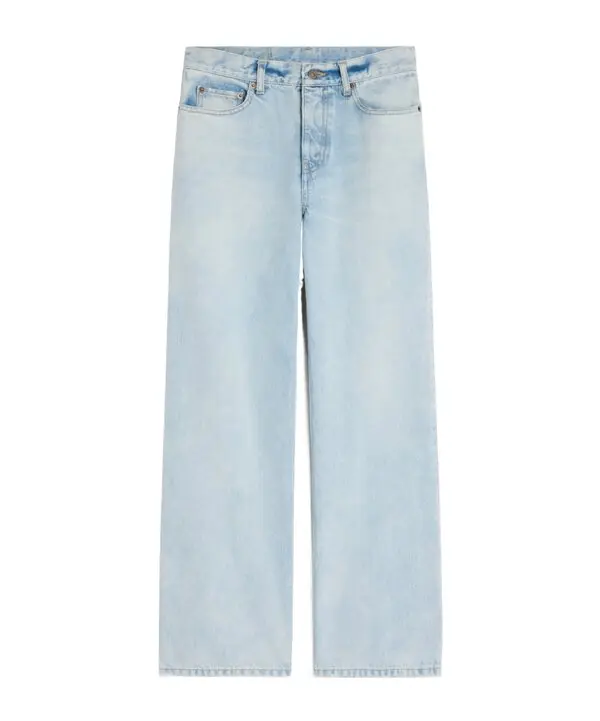 Celine Jolene Jeans In Cotton Denim - Blue