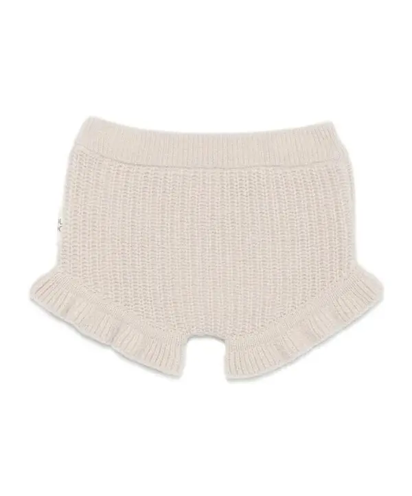 DOUUOD Ruffle-trim Knitted Bloomers