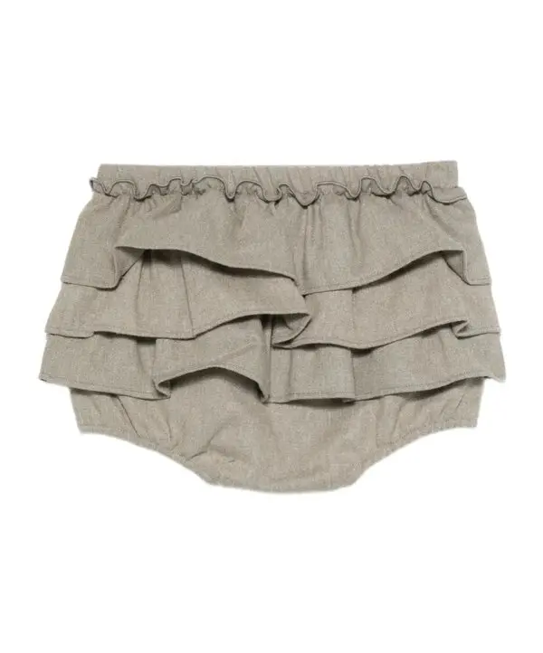 DOUUOD Ruffled Tiered Bloomers - Grey
