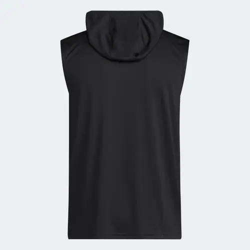 Adidas Nebraska Huskers D4t Sleeveless Hoodie - Black