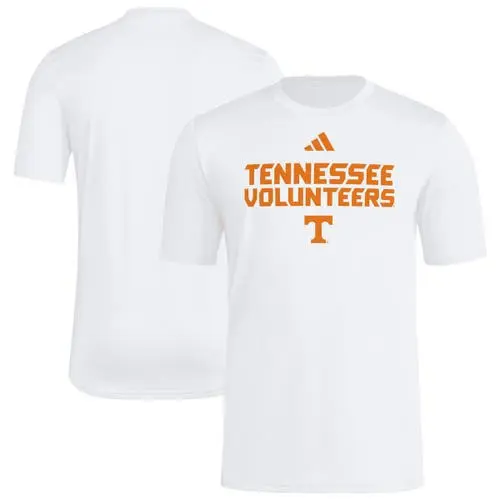 Adidas Tennessee Volunteers Wordmark Poly T-shirt - White
