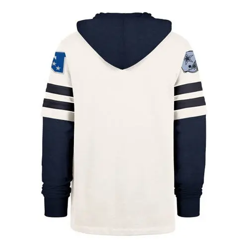 '47 Dallas Cowboys Split Zone Cornerback Duo Lacer Hoodie - Cream