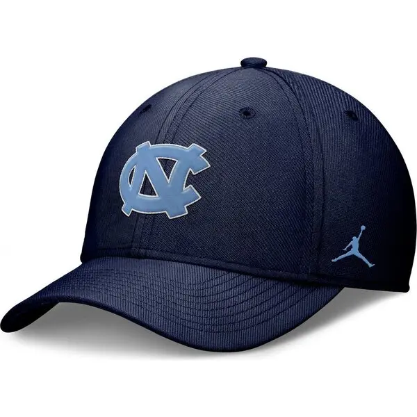 JORDAN BRAND North Carolina Tar Heels Rise Swooshflex Dri-fit Cap - Navy