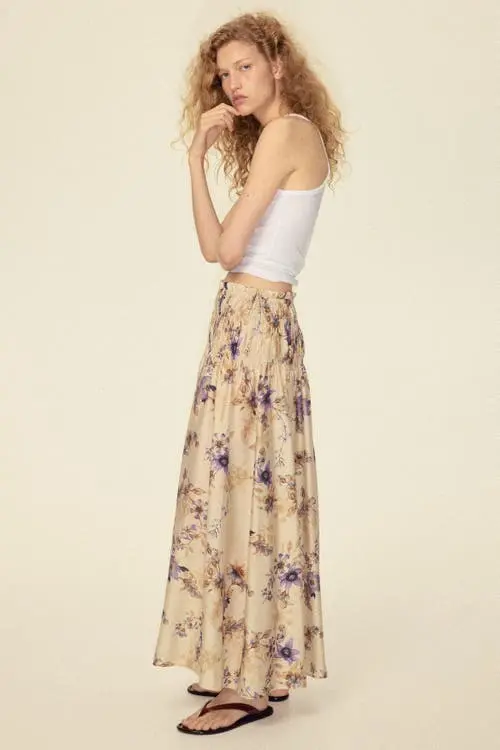 H&M Smocked-waist Skirt