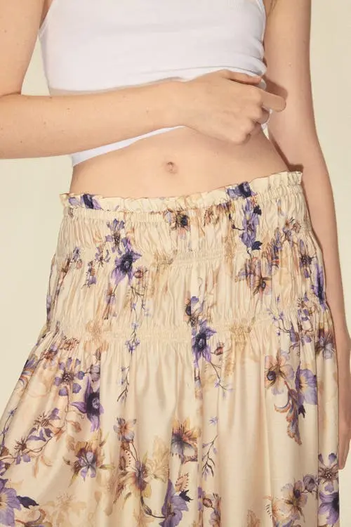 H&M Smocked-waist Skirt